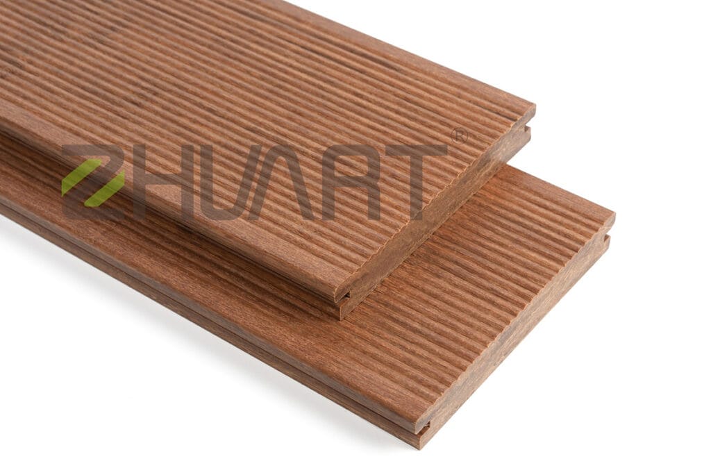 Small Groove Thermo Bamboo Decking- Chestnut